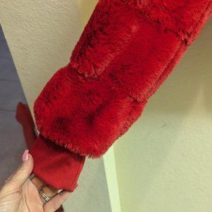 SHEIN | Jackets & Coats | Cherry Red Fuzzy Jacket | Poshmark